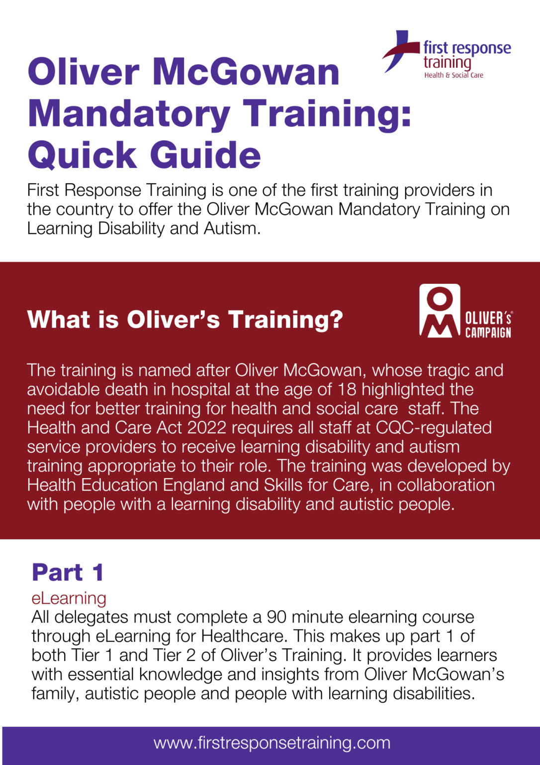 Oliver McGowan Mandatory Training: Quick Guide