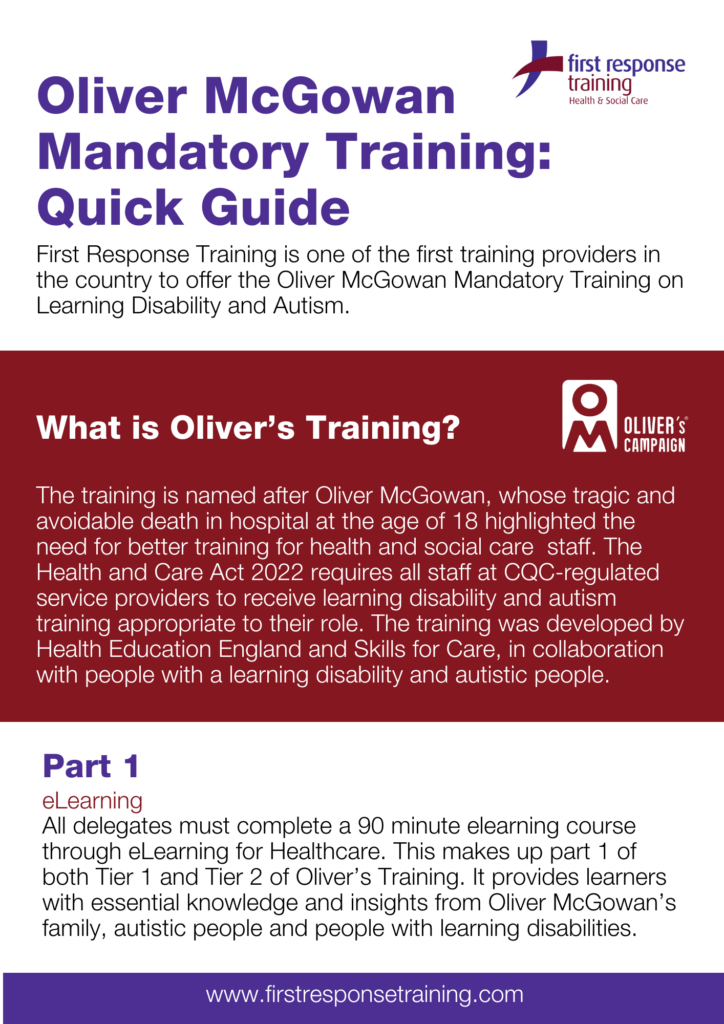 Oliver McGowan Mandatory Training: Quick Guide